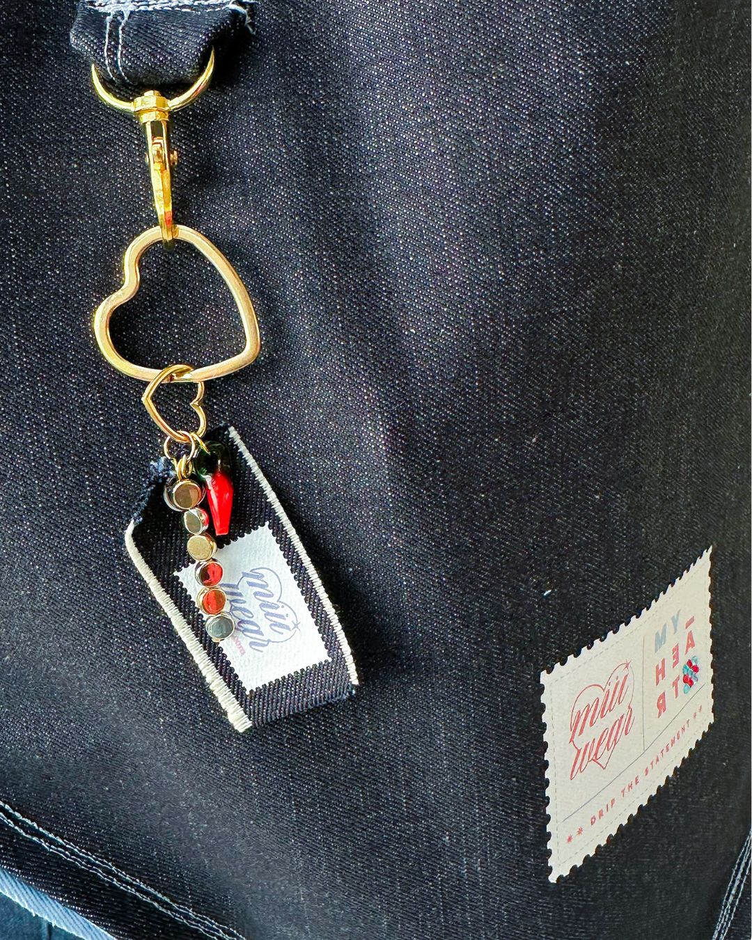 Tote Denim Heart - Mockingbird